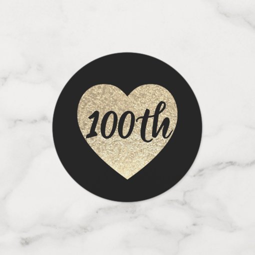 100th birthday table confetti | Zazzle