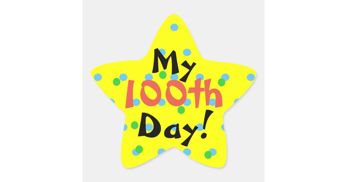 100th Day of School Student Stickers | Zazzle