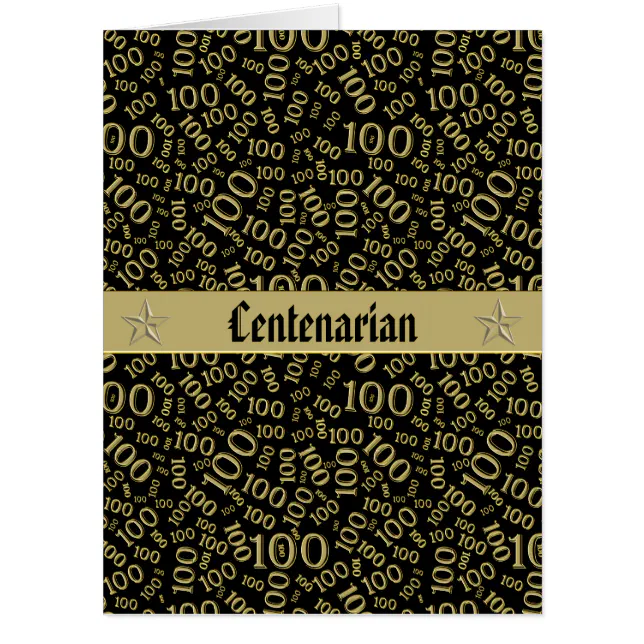 100th Humongous Congratulations Hundredth Birthday Card | Zazzle