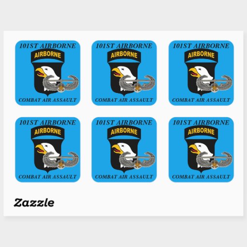 101ST AIRBORNE COMBAT AIR ASSAULT STICKERS | Zazzle