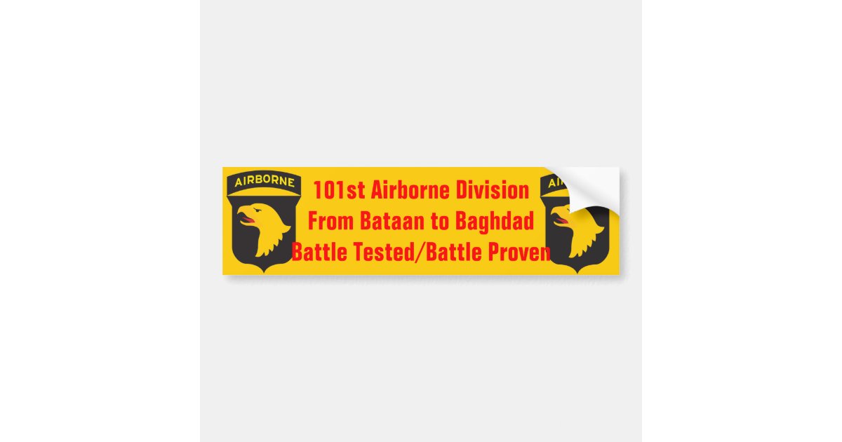 101ST AIRBORNE DIVISION BUMPER STICKER | Zazzle