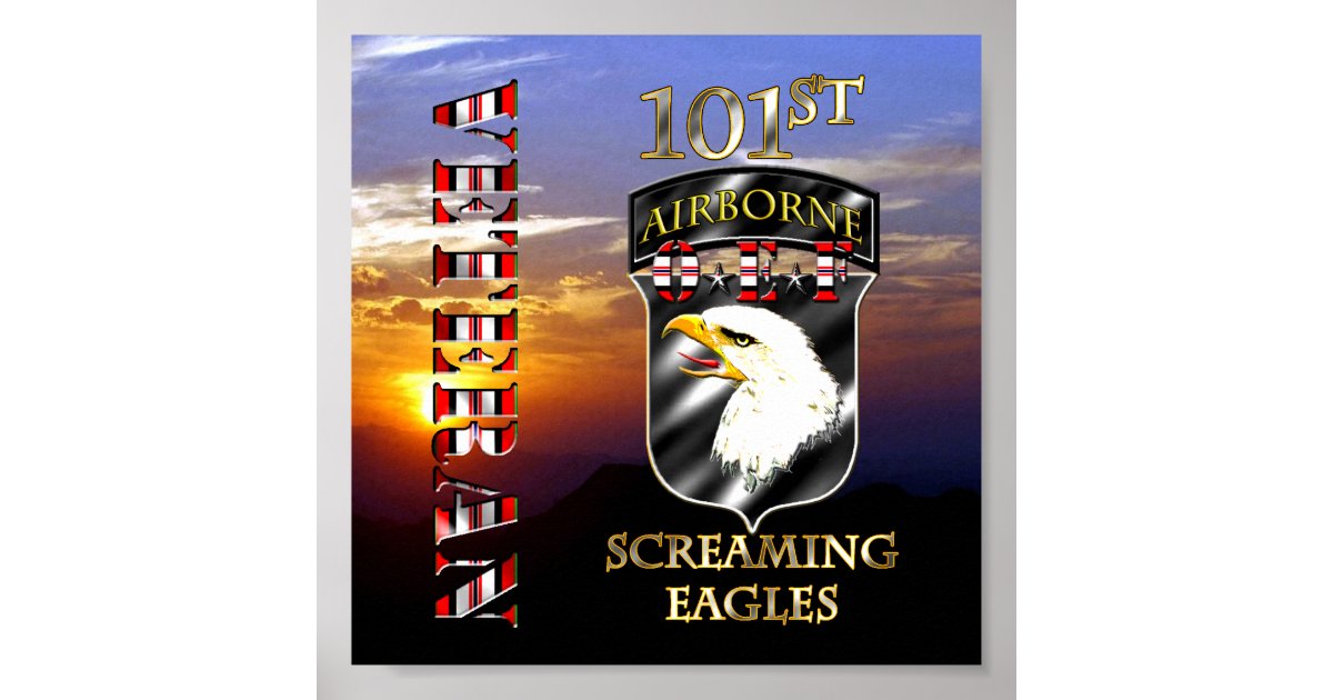 101st Airborne Division OEF Veteran Poster | Zazzle
