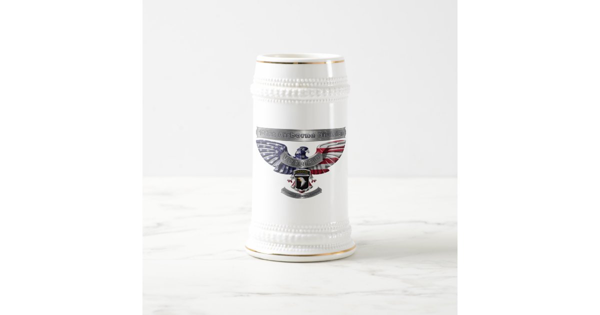 101st Airborne Division “Proud To Have Served” Beer Stein | Zazzle