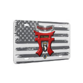101st Airborne Division Rakkasans Battle Flag License Plate | Zazzle