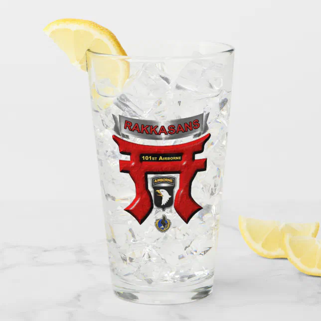 101st Airborne Division Rakkasans Glass | Zazzle