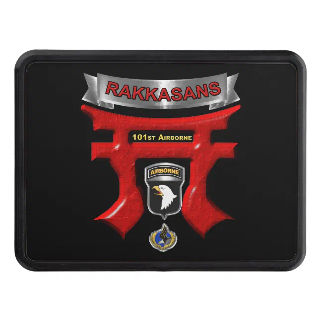 101st Airborne Division “RAKKASANS” Hitch Cover | Zazzle