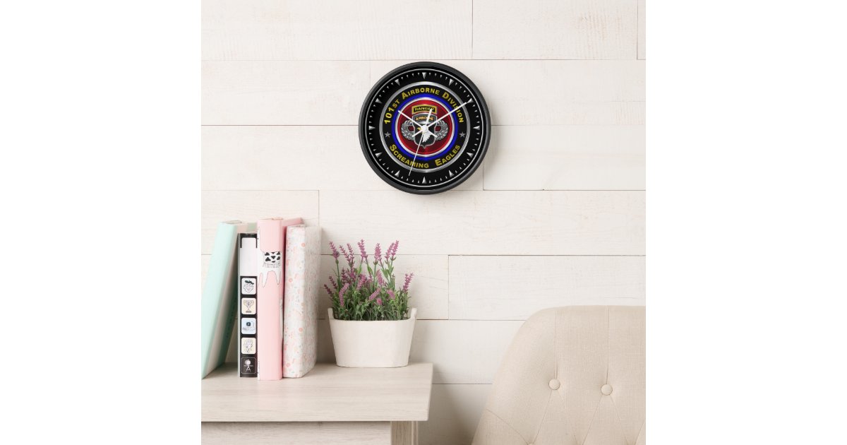 101st Airborne Division Ranger Clock | Zazzle