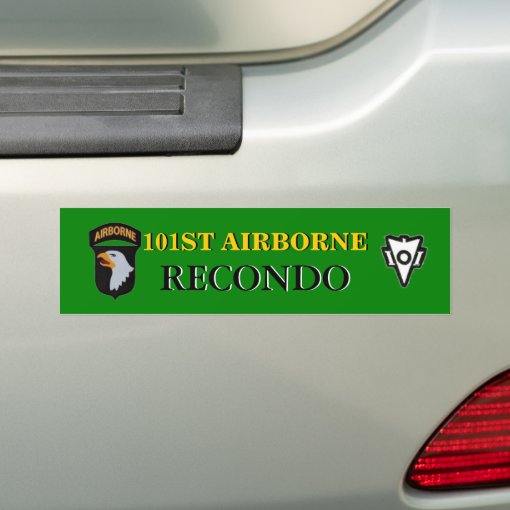 101ST AIRBORNE RECONDO BUMPER STICKER | Zazzle