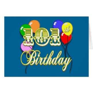 101st Birthday Cards | Zazzle