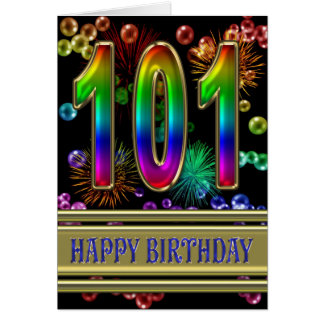 101st Birthday Cards - Greeting & Photo Cards | Zazzle