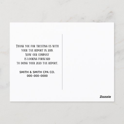 1040 Tax forms for 2020 Postcard | Zazzle