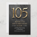 105th Birthday Invitation | Zazzle