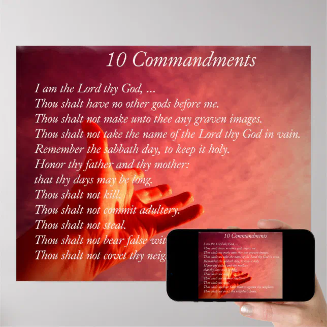 10 Comandments Poster | Zazzle