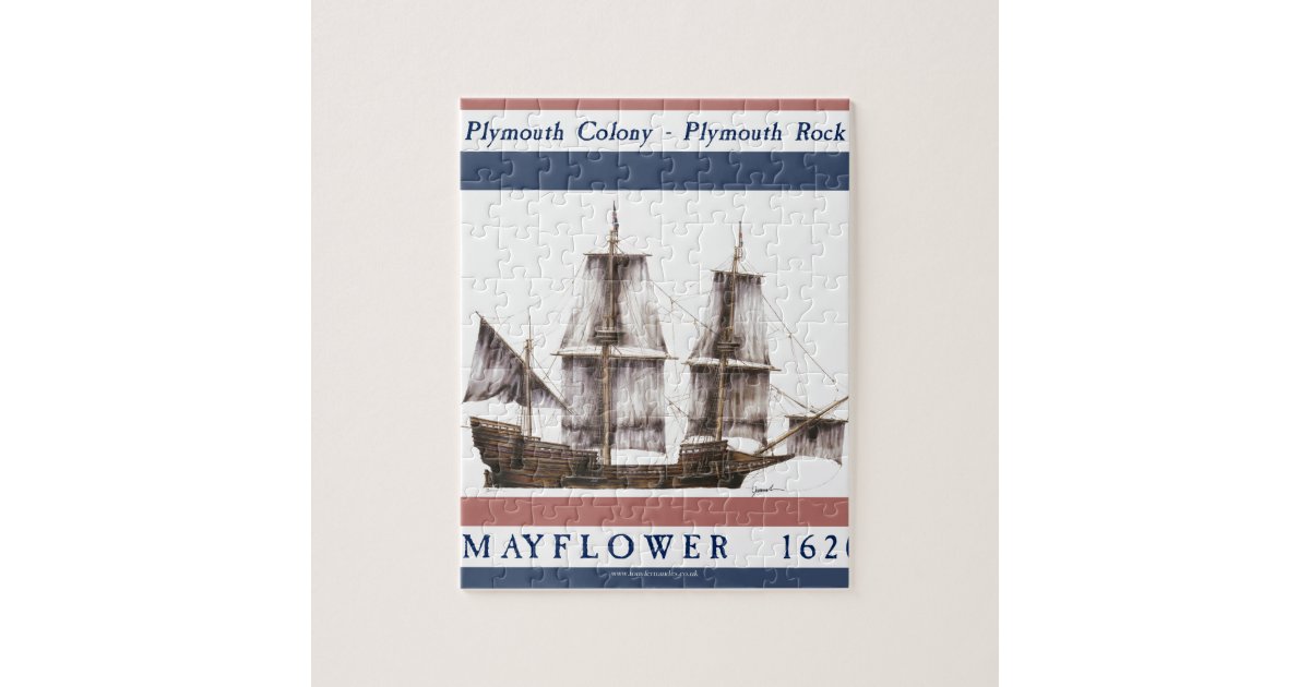 10 mayflower plymouth colony jigsaw puzzle | Zazzle