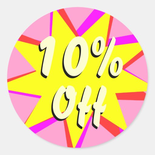 10% Off Retail Sale Stickers | Zazzle