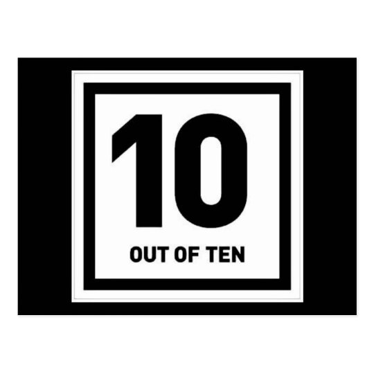 10 out of ten cheeky bragging comments compliments postcard | Zazzle.com