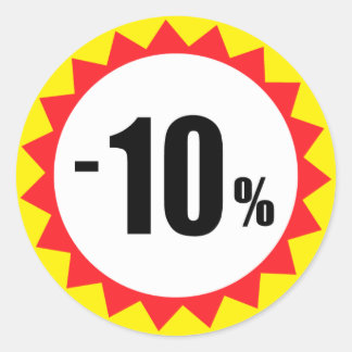 10 Percent Off Stickers | Zazzle