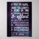 10 things that require no talent poster | Zazzle