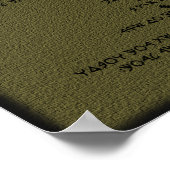 10 words of Yah Poster | Zazzle