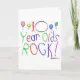 10 Year Olds Rock! Greeting Card | Zazzle