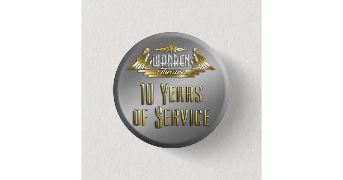 10 Year Pin | Zazzle