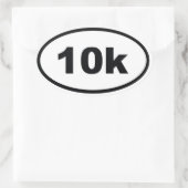 10k oval sticker | Zazzle