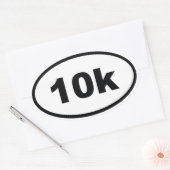 10k oval sticker | Zazzle