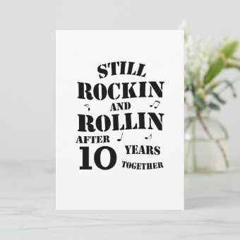 10th Anniversary - 10 Years Anniversary Couples Card | Zazzle