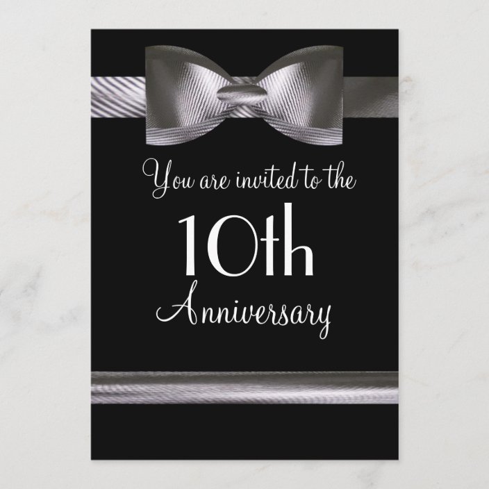 10th Anniversary Invitation | Zazzle.com