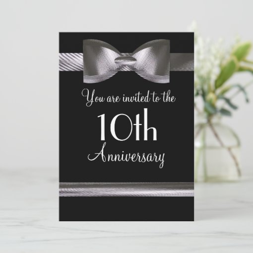 10th Anniversary Invitation | Zazzle