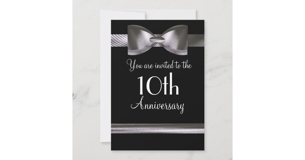 10th Anniversary Invitation | Zazzle