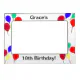 10th Birthday Balloons Magnetic Picture Frame | Zazzle