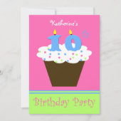 10th Birthday Party Invitation 10 Candles | Zazzle