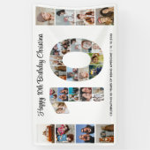 10th Birthday Party Number 10 Photo Collage Banner | Zazzle