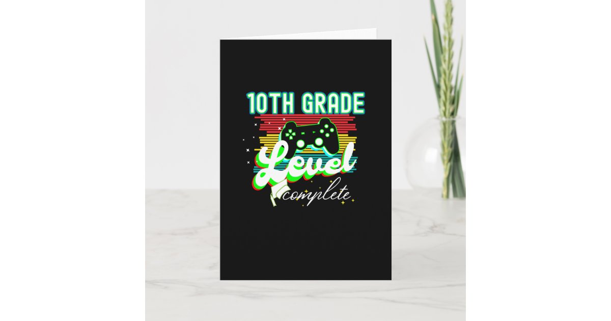 10th Grade Graduation Gamer Graduation Card | Zazzle