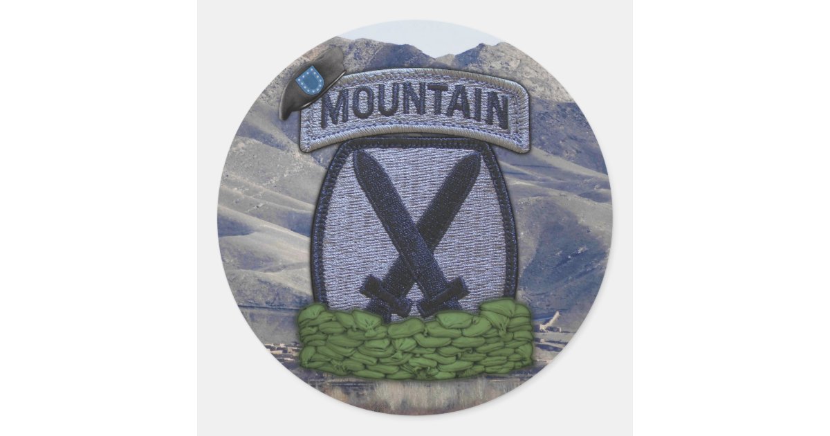 10th Mountain Division Fort Drum Patch Stickers | Zazzle