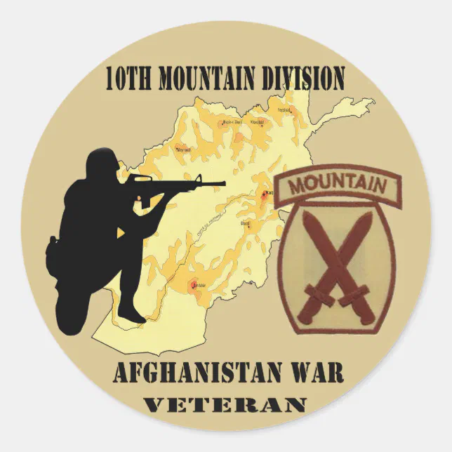 10th Mountain Division Veteran Stickers | Zazzle