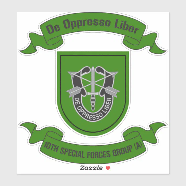 10th Special Forces Group (Airborne) 10th SFG Sticker | Zazzle