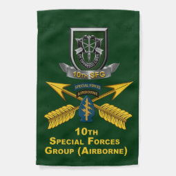 10th Special Forces Group (AIRBORNE) Garden Flag | Zazzle