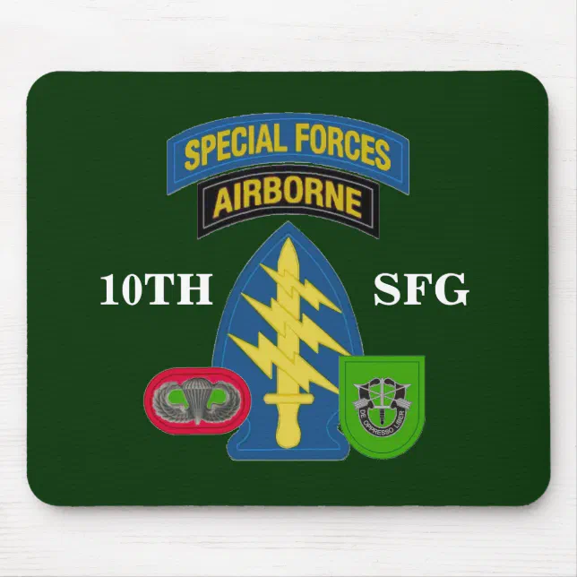 10TH SPECIAL FORCES GROUP MOUSEPAD | Zazzle