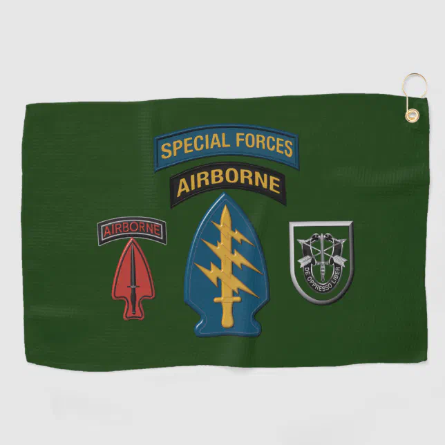 10th Special Forces Group Patch & Insignia Golf Towel | Zazzle