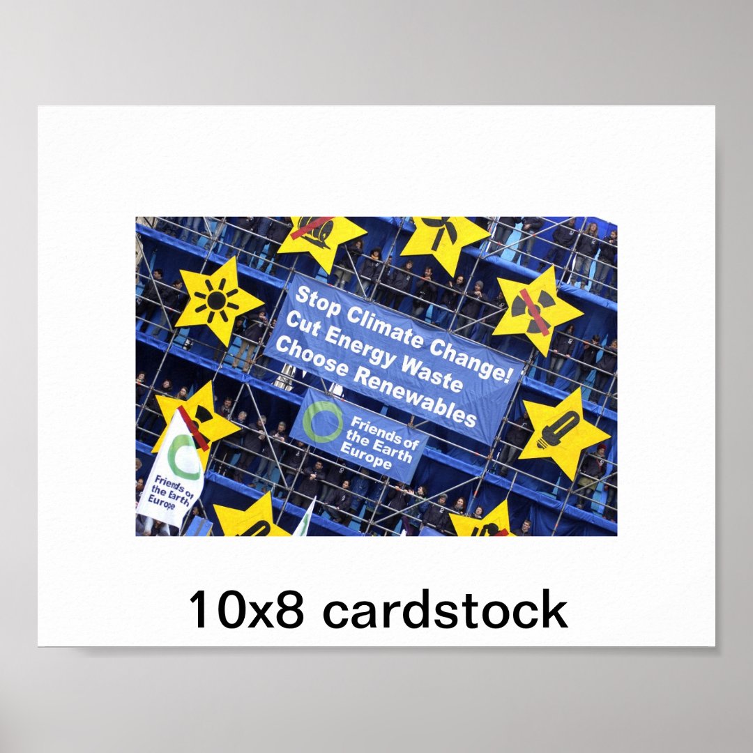 10x8 cardstock poster | Zazzle
