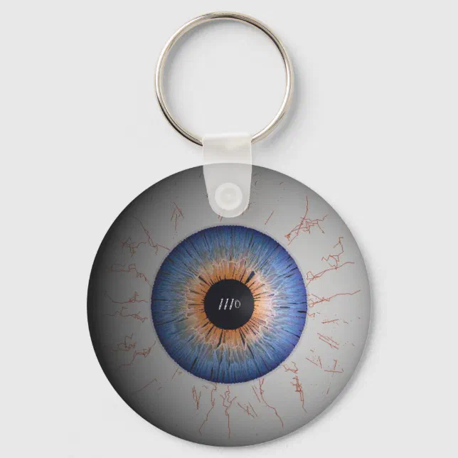 1110 EYEBALL KEYCHAIN | Zazzle