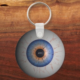 1110 EYEBALL KEYCHAIN | Zazzle
