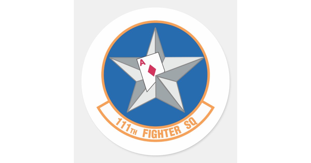 111th Fighter Squadron Classic Round Sticker | Zazzle