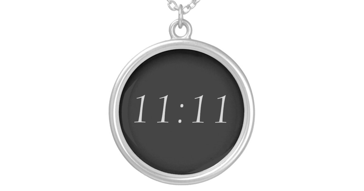 11:11 Round Charm Necklace | Zazzle