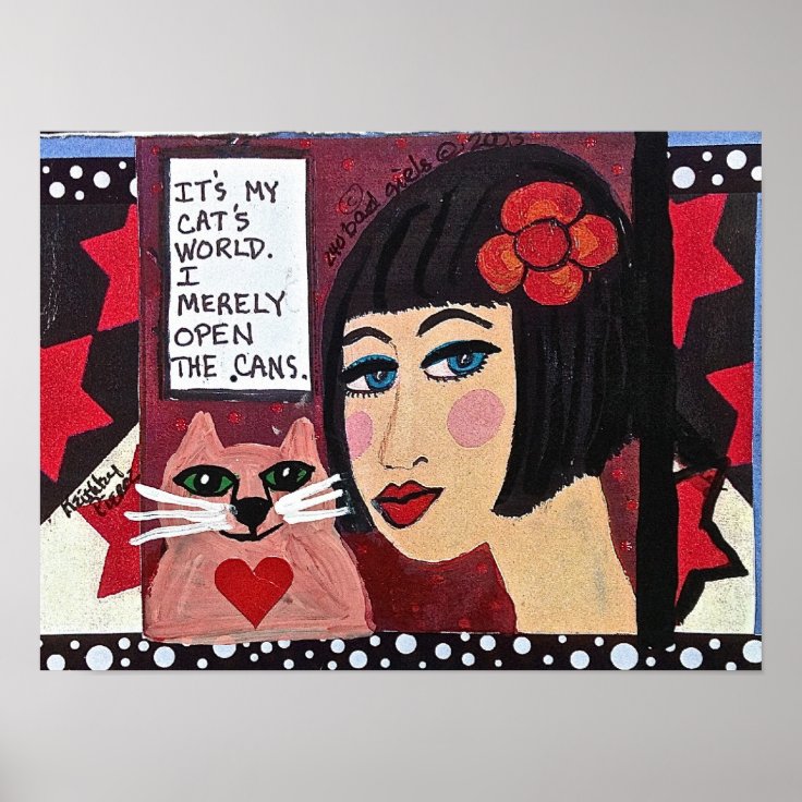 11" x 8.5", Value Poster Paper (Matte) CAT POSTER | Zazzle