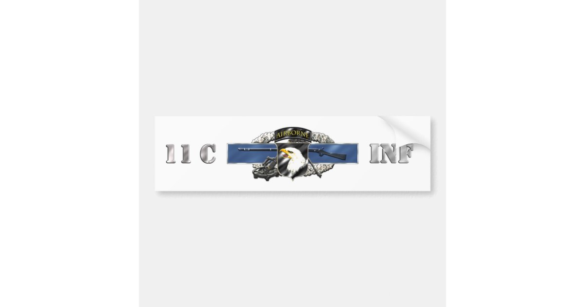 11C 101st Airborne Division Bumper Sticker | Zazzle