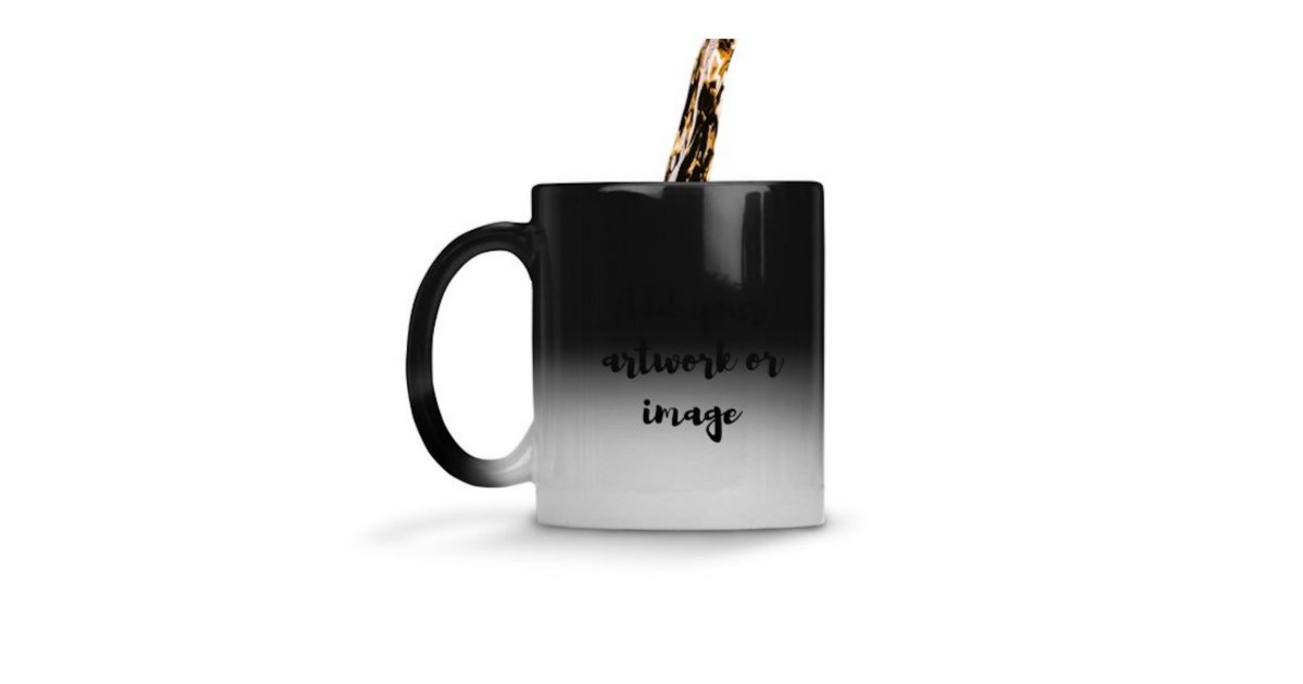 11Oz Personalized Black MAGIC Color Changing Mug | Zazzle