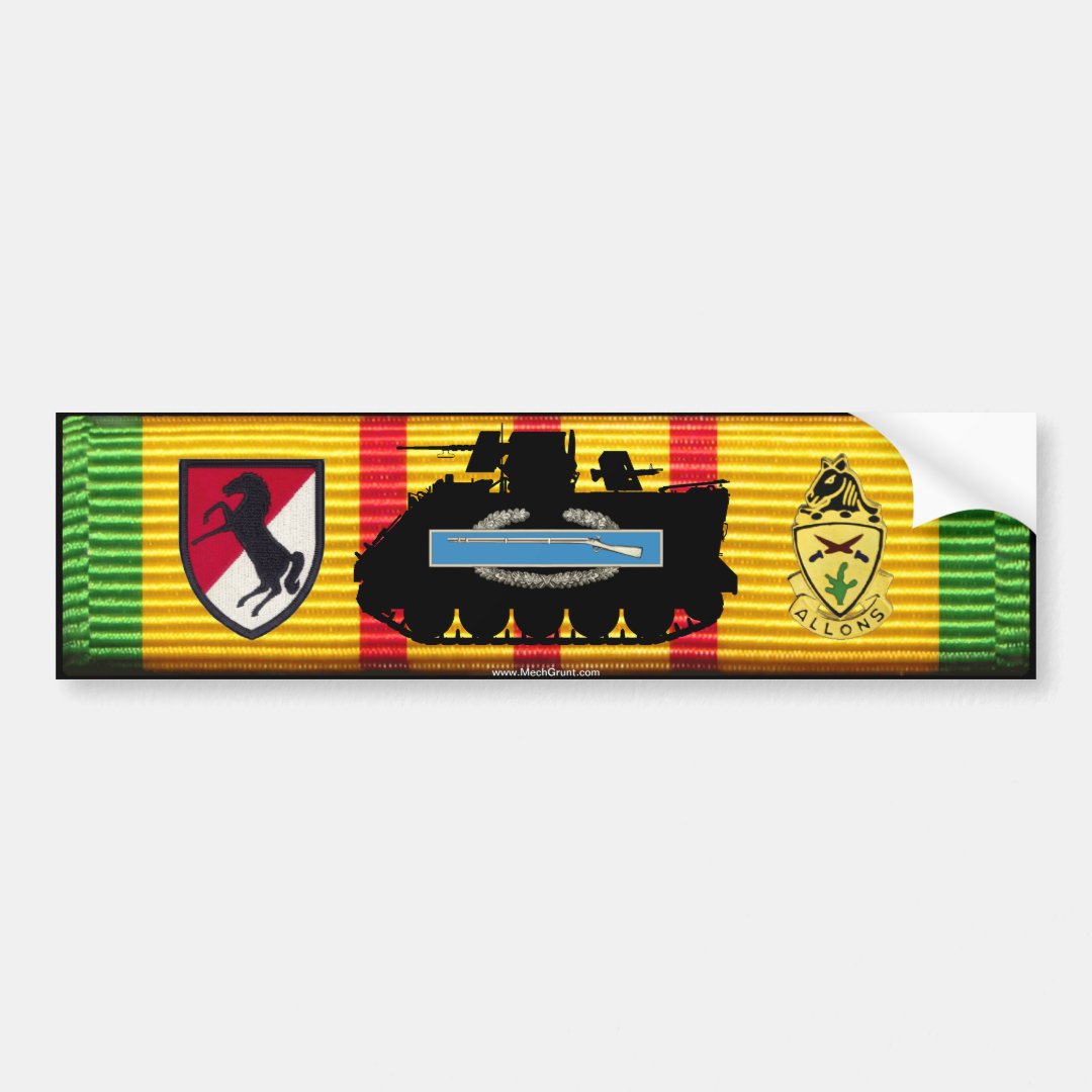 11th ACR M113 CIB VSM Ribbon Bumper Sticker | Zazzle